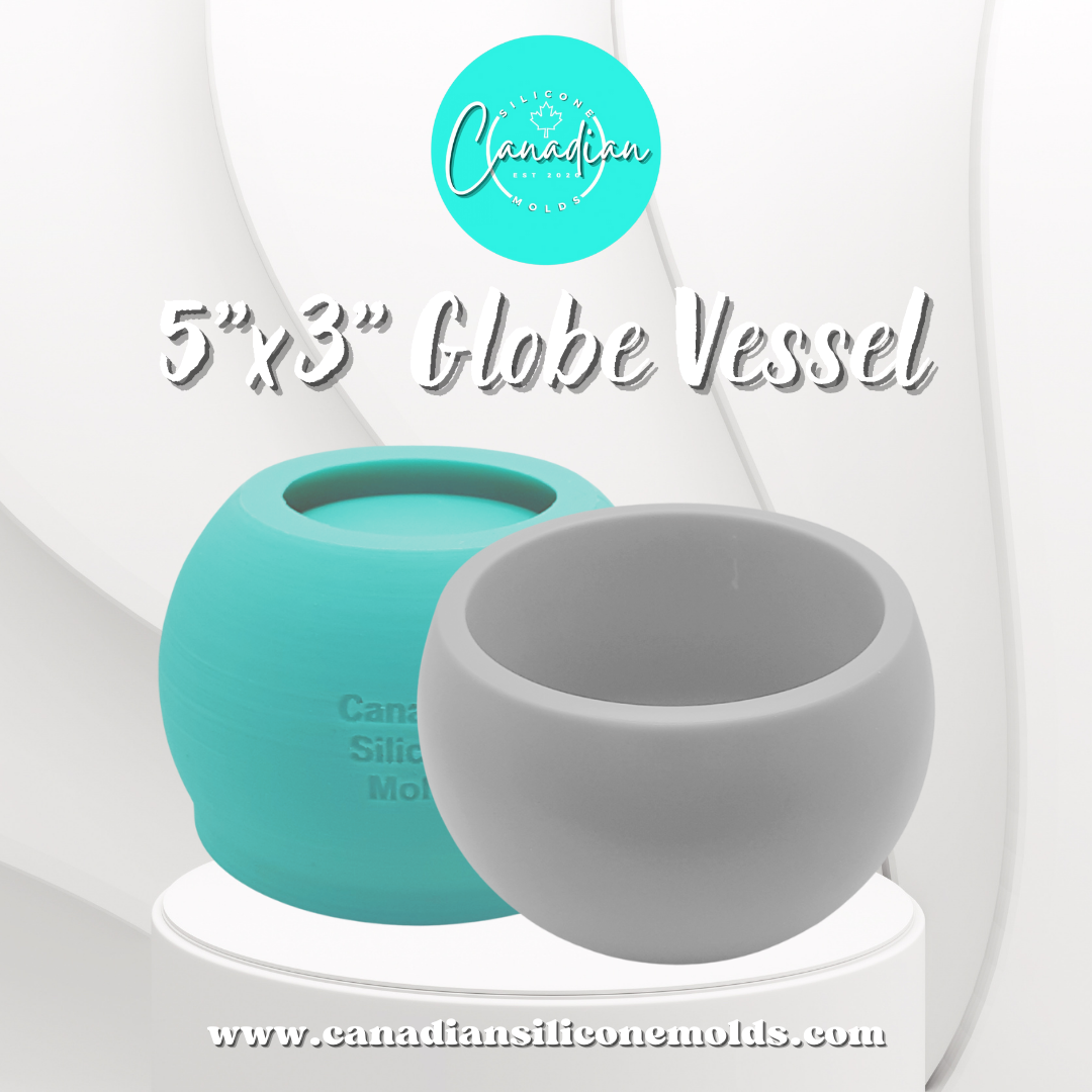 5" Globe Vessel Mold | Canadian Silicone Molds