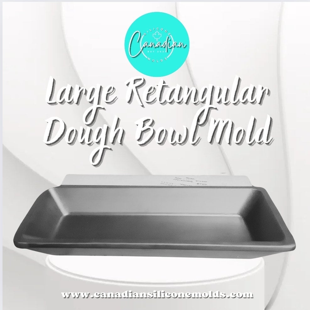 Large Rectangular Dough Bowl Mold | Canadian Silicone Molds