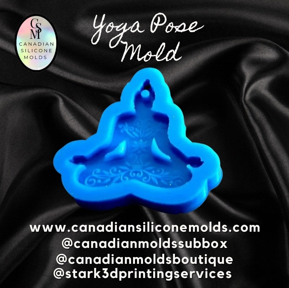 Yoga Pose Keychain Mold | Canadian Silicone Molds