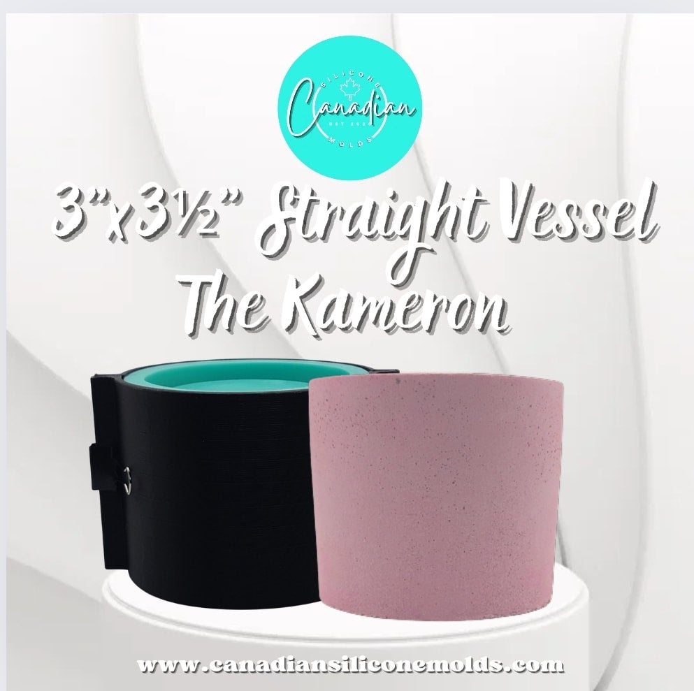 The Kameron Straight Vessel Mold | Premium Silicone Molds form