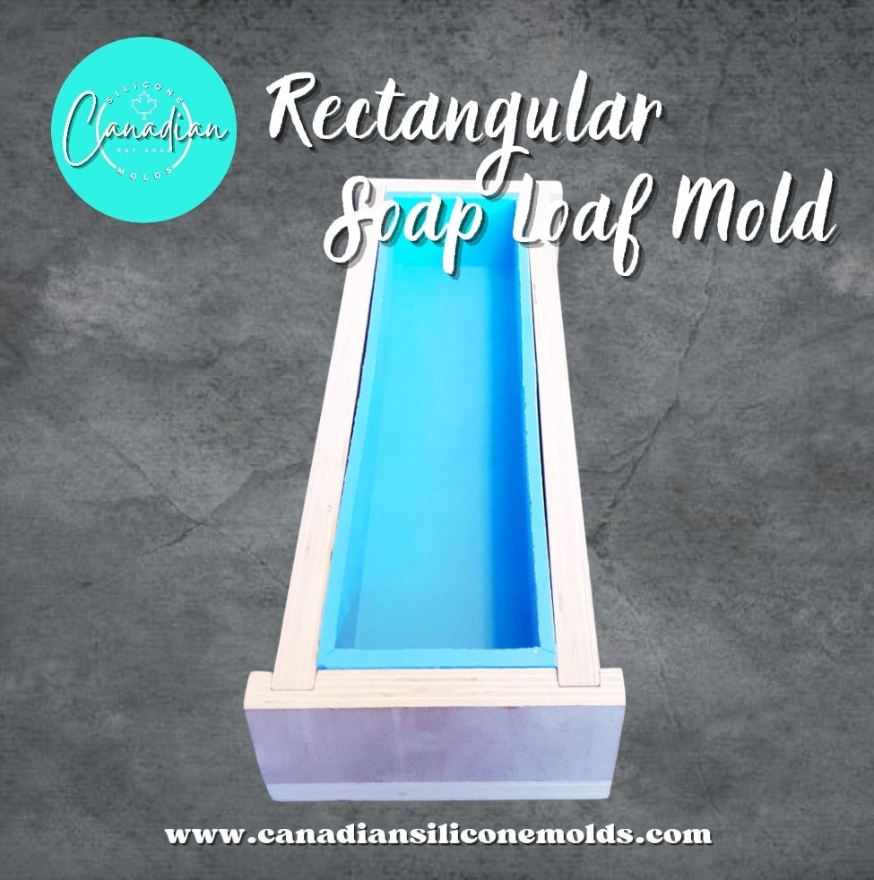 3½" Wide Soap Loaf Mold & Box | Canadian Silicone Molds