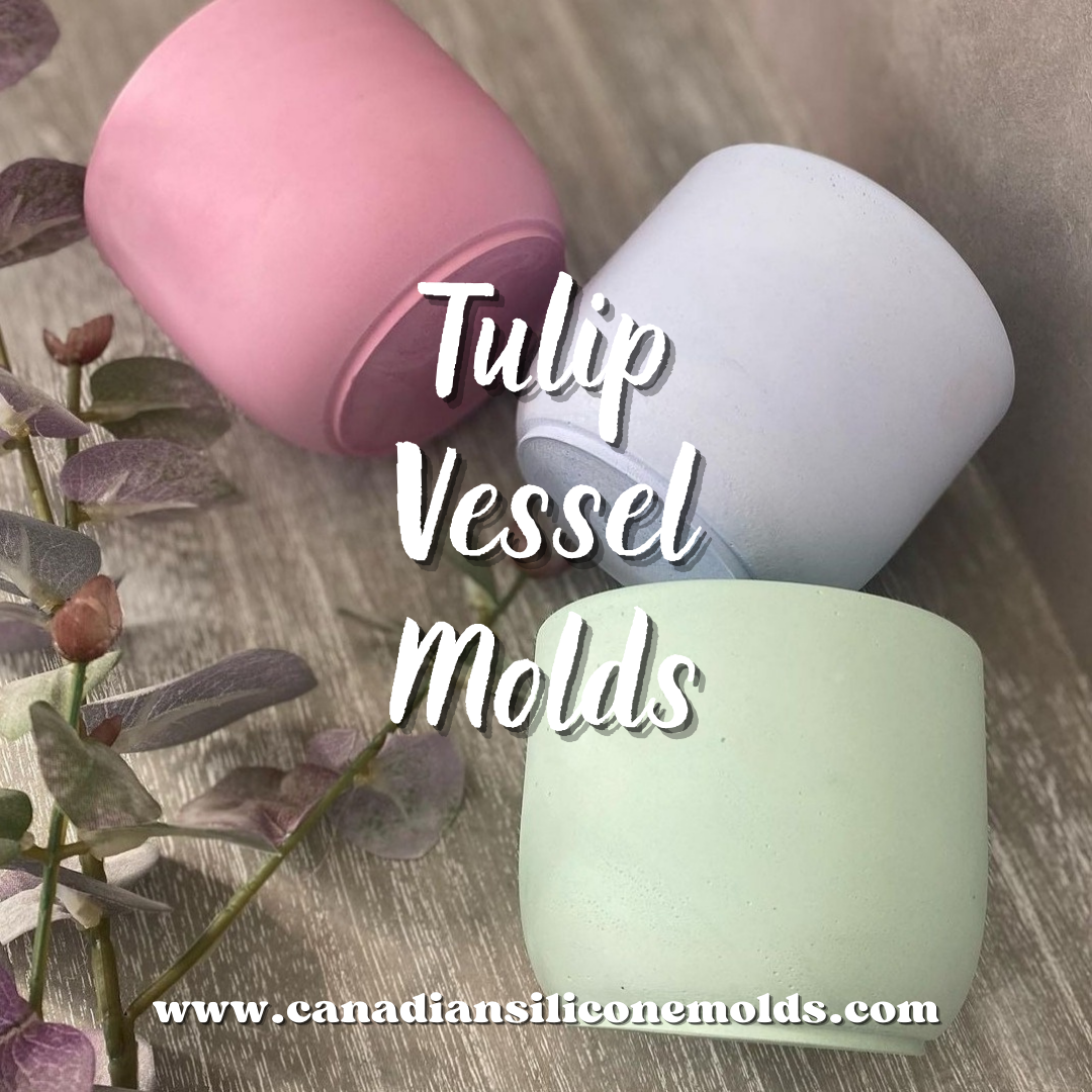 Mini Oval Tulip Vessel Mold | Canadian Silicone Molds