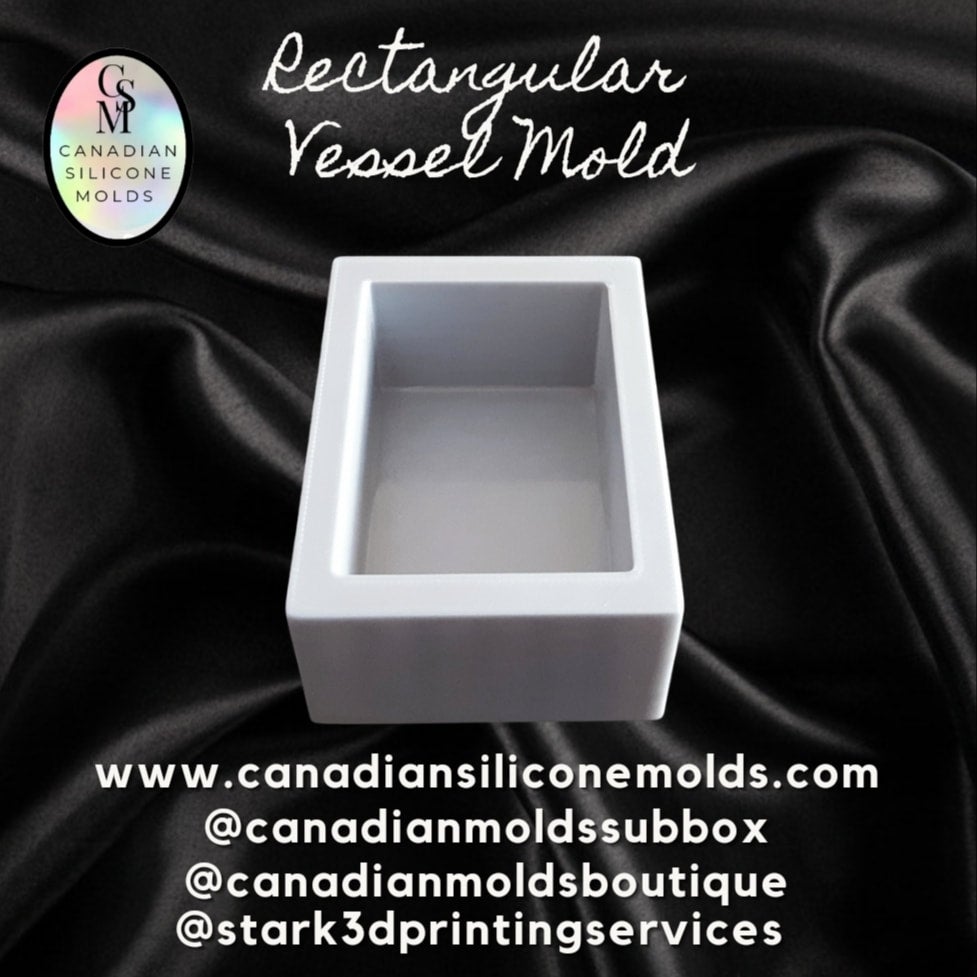 Rectangular Box Vessel Mold | Canadian Silicone Molds