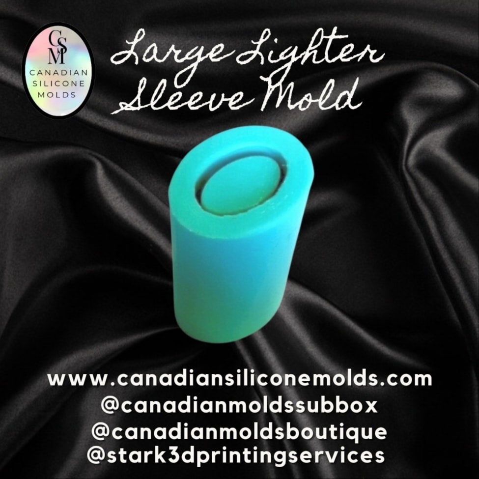 Large (BIC) Lighter Sleeve Mold | Canadian Silicone Molds