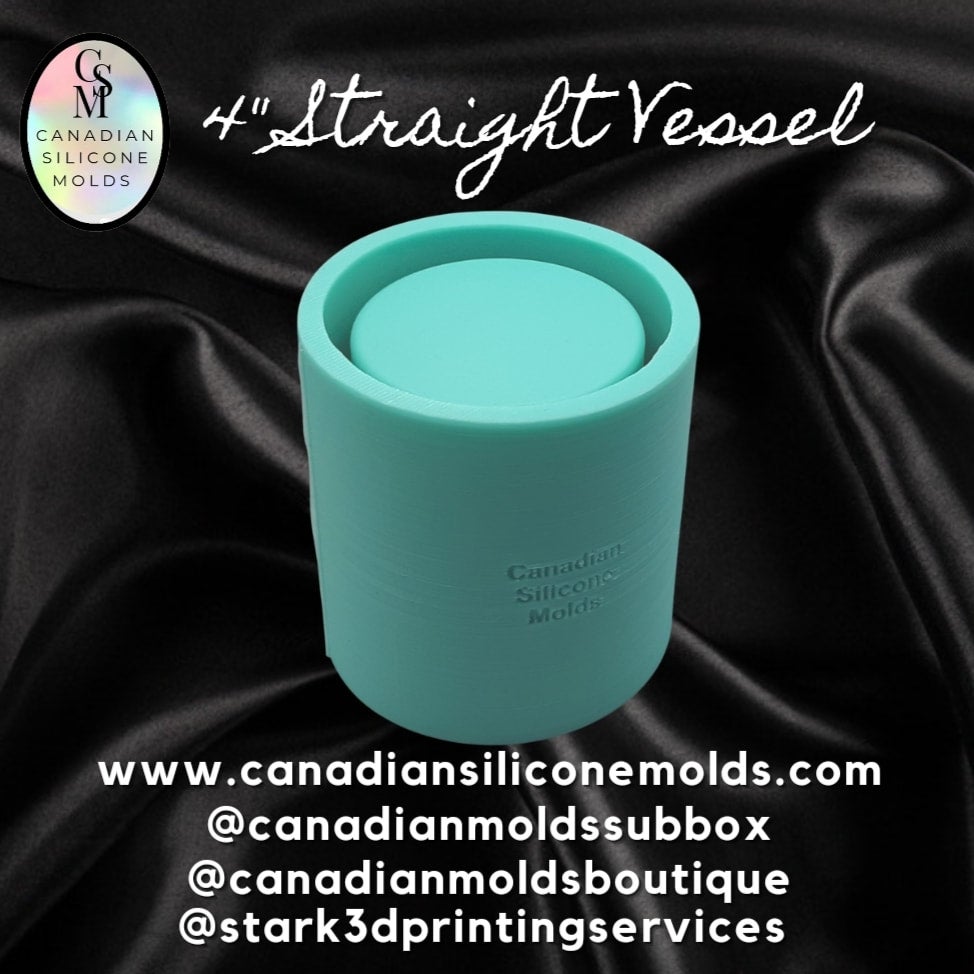 4" Straight Vessel Seconds | Canadian Silicone Molds